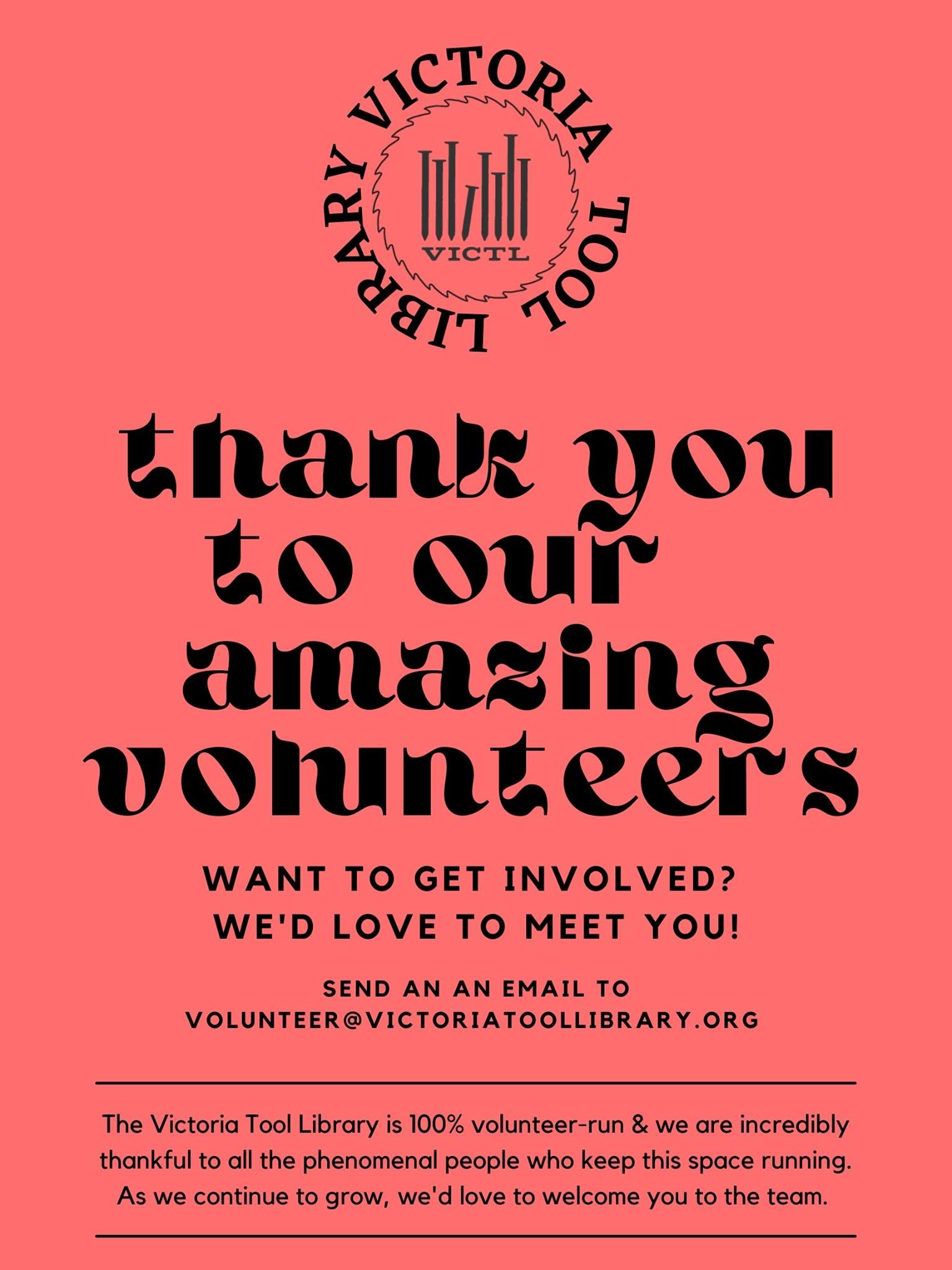 Victoria Tool Library – We're building something good